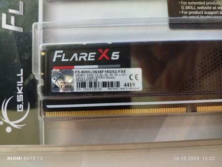 DDR 5, 32 Gb, 2 * 16.