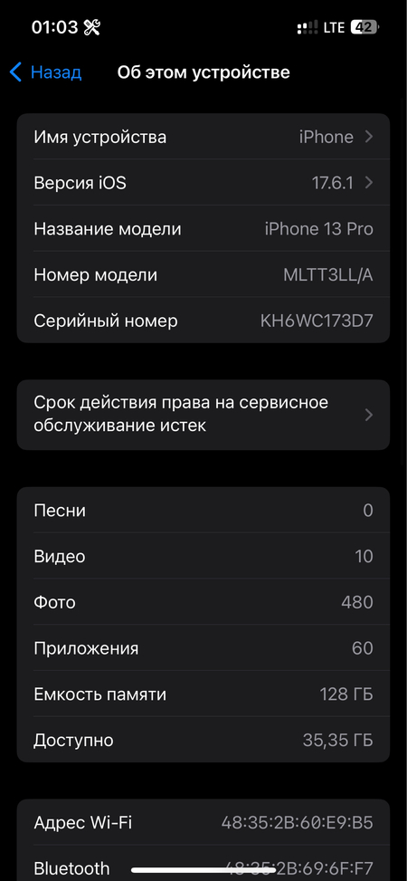 Iphone 13 pro 128 gb