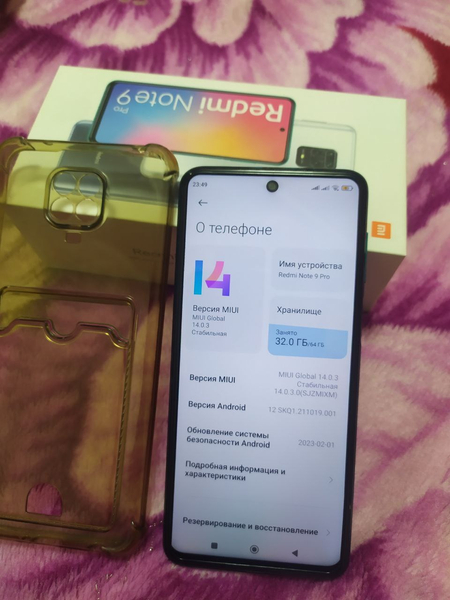 Redmi note 9 pro 6+1/64gb yili 2021 ideal 200%