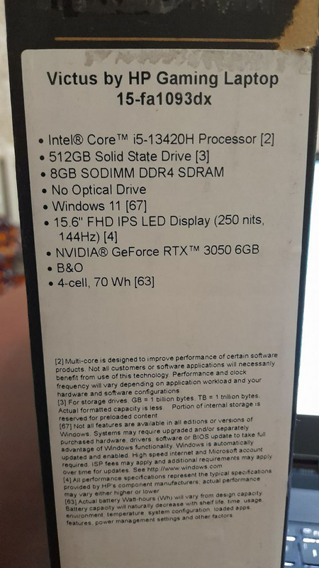 Hp victus gaming Laptop