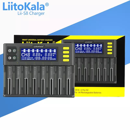 Liito-kalla Lii-8s Зарядное устройство для Литионных Аккумуляторов
