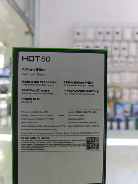 Infinix Hot 50 titanium