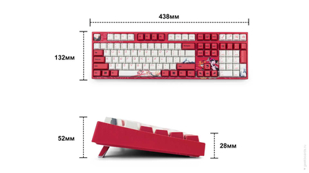 Игровая механическая клавиатура Varmilo VEA108 Koi Cherry MX PBT RU