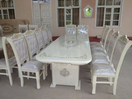 Stol-Stul Kamplekt 12-talik Arzon Narxda Baquvat