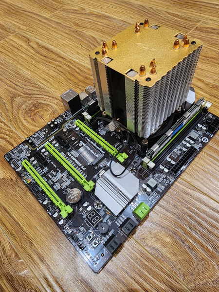 Материнская плата X79T + Xeon E5 2689 + 16GB DDR3 + Кулер башня 6 труб