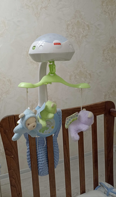 Детский мобиль Fisher Price в кроватку (музыкальный ночник проектор)