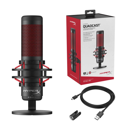 Игровой микрофон HyperX Quadcast | Бесплатная Доставка