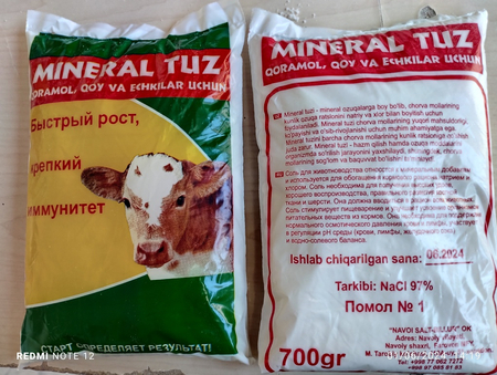 Mineral tuz chorva mollari uchun