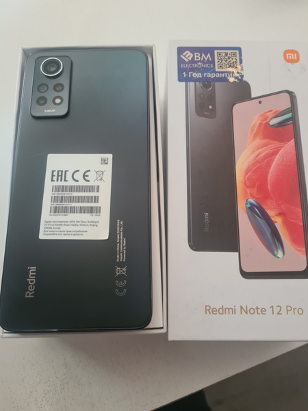 Redmi note 12 pro sotiladi 8/256 xolati paket