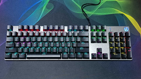Новая с подсветкой механическая клавиатура HP GK400F.