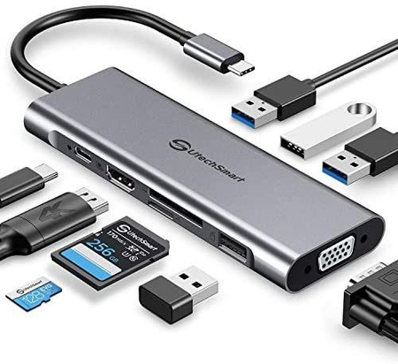 9 в 1 utech smart usb hub