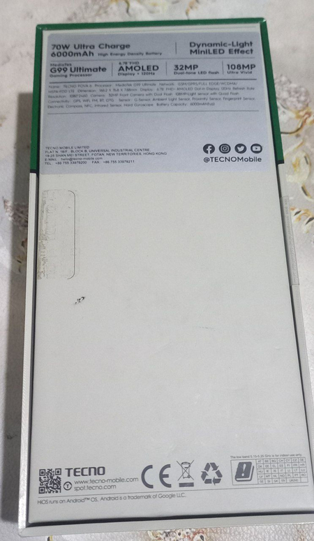 Tecno Pova 6(Holati ideal)