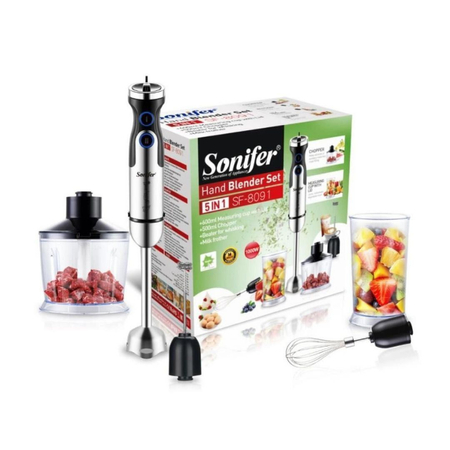 SONIFER sf-8091! 5в1 Qo'l blender 1200 watt blendr БЛЕНДЕР