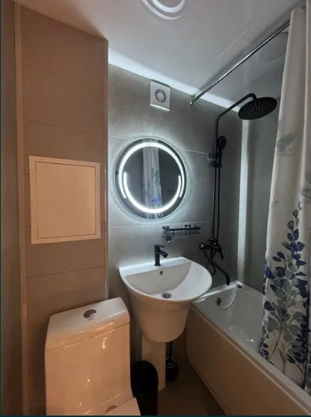 Космонавт 1в2/3/4 Кирпичный Балкон1*3м² Общ пл 27м² +Мебель +Техника
