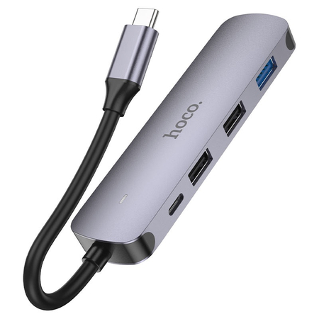 HUB-адаптер Hoco HB27 Type-C HDTV + USB3.0 + USB2.0*2 + PD HUB