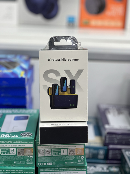 SX6 Simsiz Mikrofon 2 in 1 Lightning & Type-C / Петличный микрофон