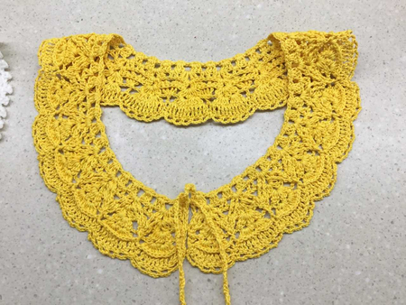 Вязаные  ажурные воротнички женские (ручная работа)