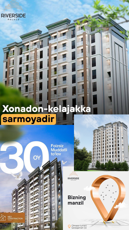 “Riverside Palace” турар-жой мажмуасидан АКЦИЯ