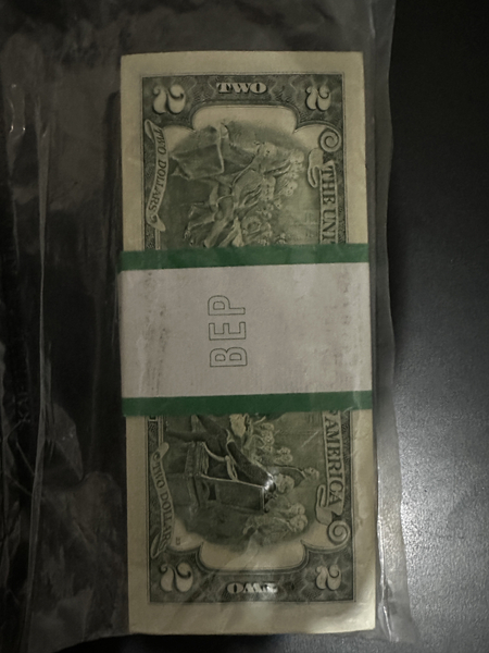 Новые  банкноты 2 доллара США!
