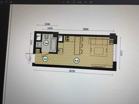 Продается 1 комнатная Квартира 28 м2 ЖК Black Tower Courtyard (7144)