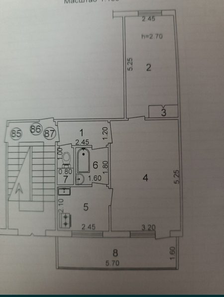 Срочно продаётся квартира ТТЗ.1 2/3/4 балкон.1.5×6