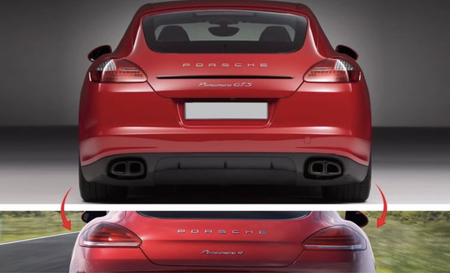 Porsche Panamera задние фары фонари restyling