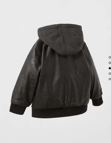 Коженая детская куртка Zara