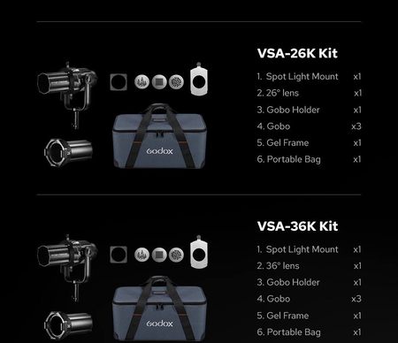Godox Spotlight vsa36 | Amaran | Apature | Nanlite | Spot light