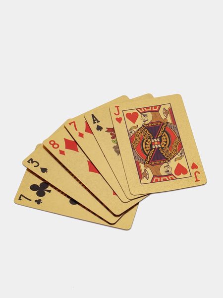 Пластиковые игральные карты dollr карта золотой карта oltin