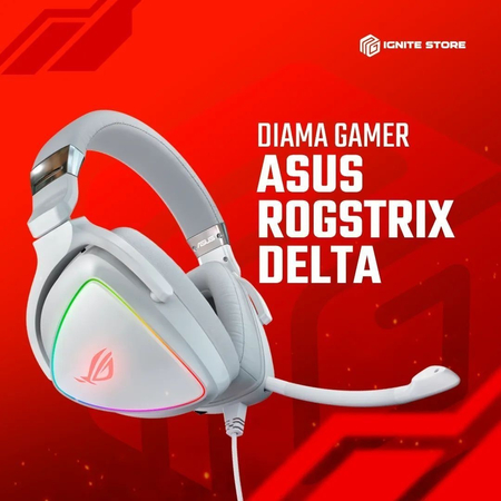 Топ!ASUS Rog Delta White Edition Игровые Наушники/Гарнитура