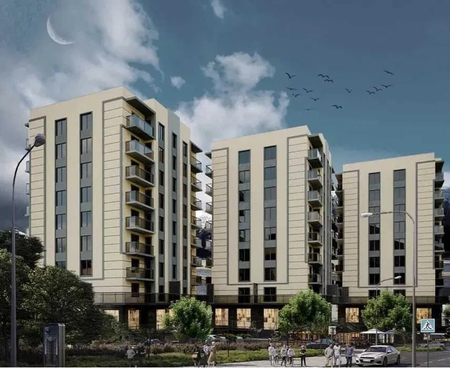 ЖК BAKU RESIDENCE Баку коча Северный вокзал Коробка 3-комнатная 72 м2