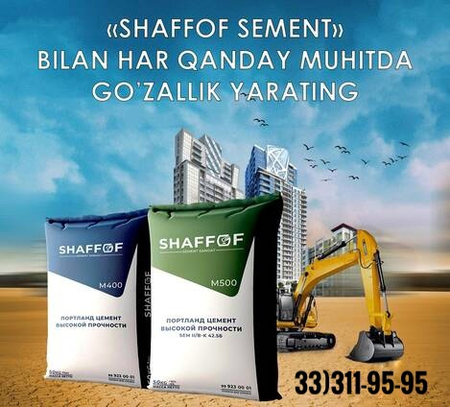 Цемент sement klins oxak qum sheben gisht shlakablok