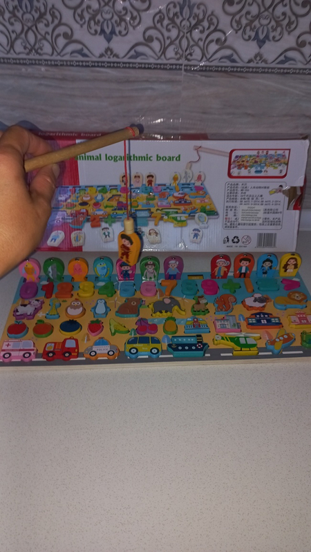 Продам деревянную игрушку, доска вкладыш,  рыбалка
