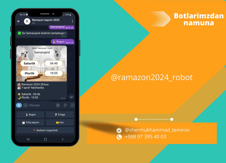Telegram bot yasash xizmati