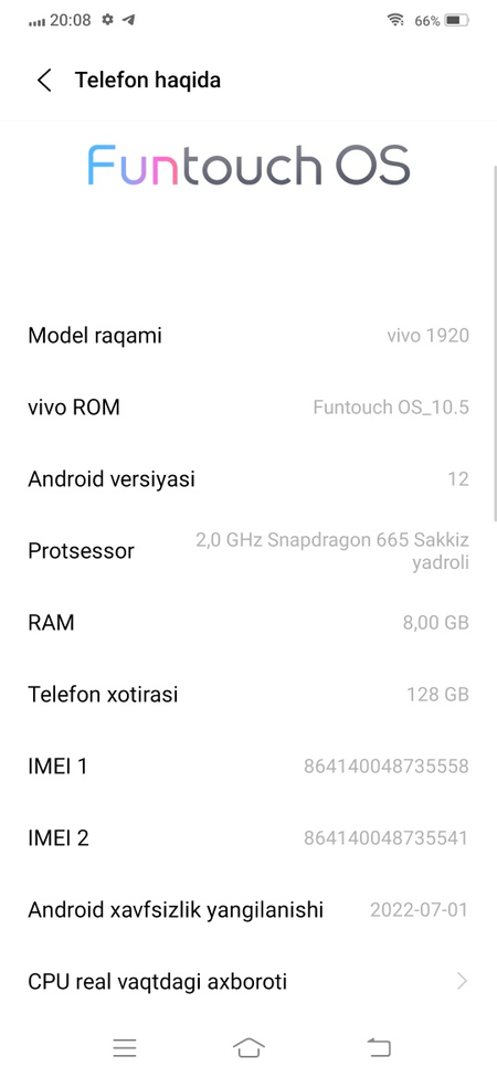 Vivo s1 pro sotiladi