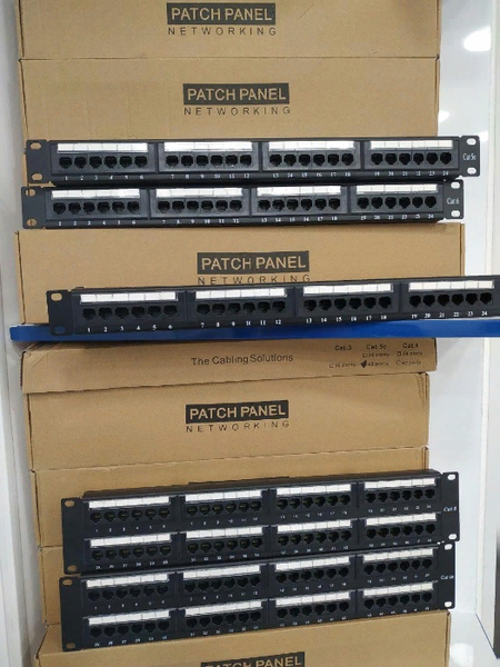 Patch panel, патч панель 24 port UTP Cat 5e