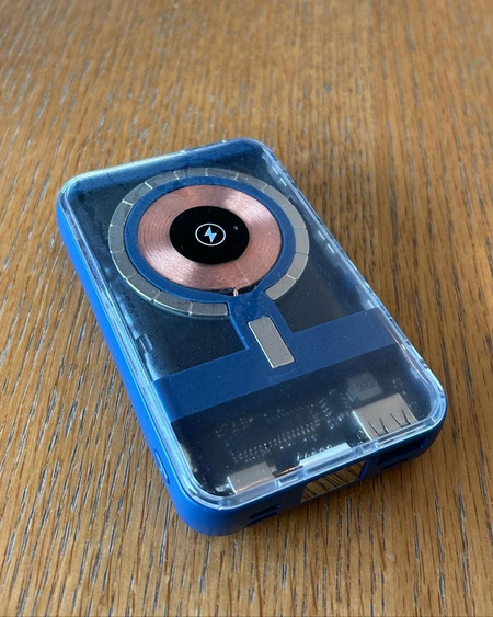 (Power bank) Пауэр банк магнитный без проводной зарядник на 10000 Maч.