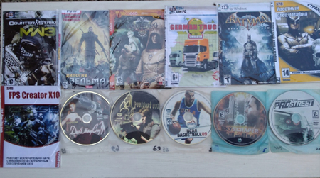 Игровые диски для PC и приставок