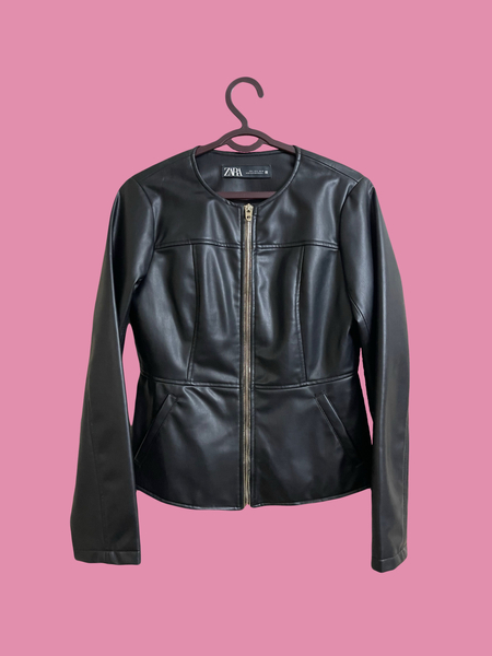 Женская кожаная куртка «Zara Woman»