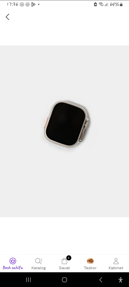 Smart soat Smart Watch X8 Ultra, simsiz zaryadlash uchun quti va 7tasm