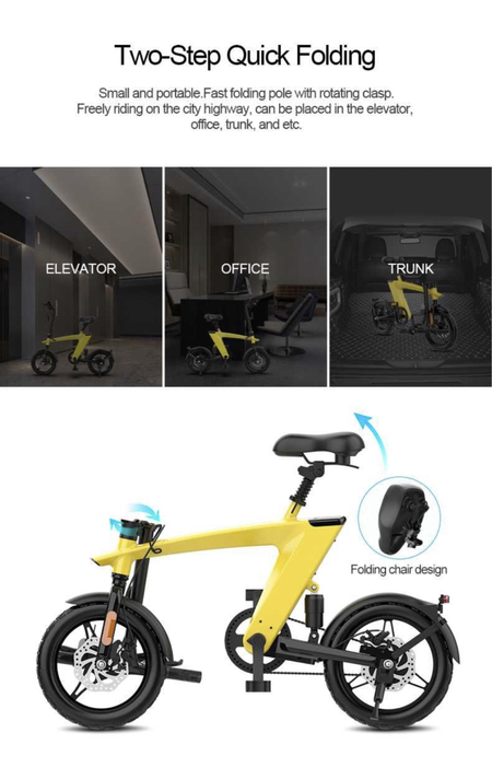 Электровелосипед Xiaibike H1 400вт 48 мач склодной горный велосипед
