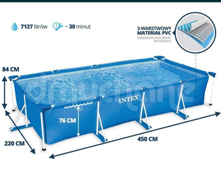 Каркасный бассейн Intex 450x220x84