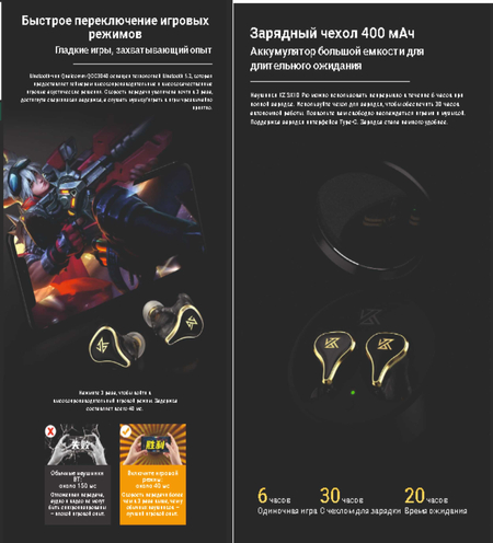 Продам новые  запечатанные беспроводные наушники KZ SK10 PRO 1 DD +1BA