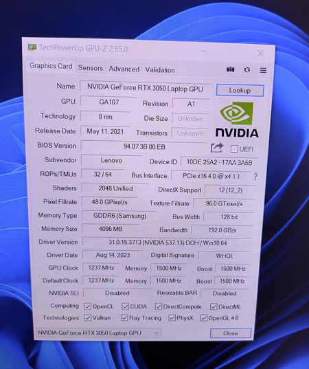 Lenovo.RTX3050/Core i7 11-поколение/15.6