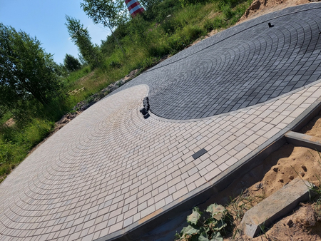 Укладка брусчатка