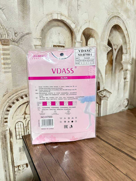 Детские колготки VDASS / Белые, Телесные, Черные, Синие копронки