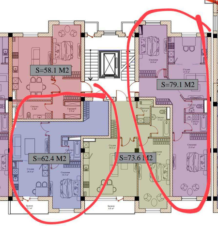 ЖК Caravan Avenue 3 комнатная Коробка 80м2 Максим Горький Media Park
