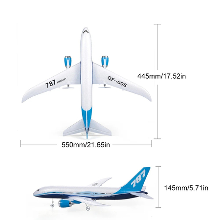 Радиуправляемый самолет/ авиалайнер BOEING 787-900 QF-008