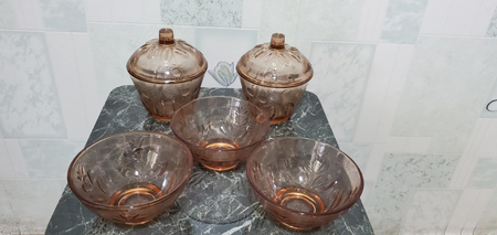 Вазы, розетницы, конфетницы. Банки стеклянные.