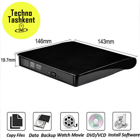 Usb DVD RW Slim (Garantiya) (Dostavka Bor)